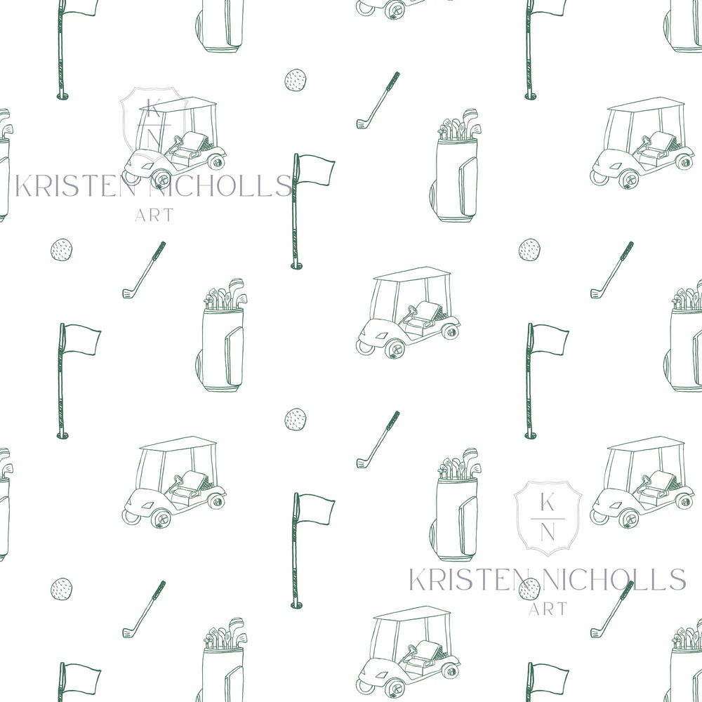 Watercolor Golf Patterns for Kids' Products & Homeware – Kristen ...