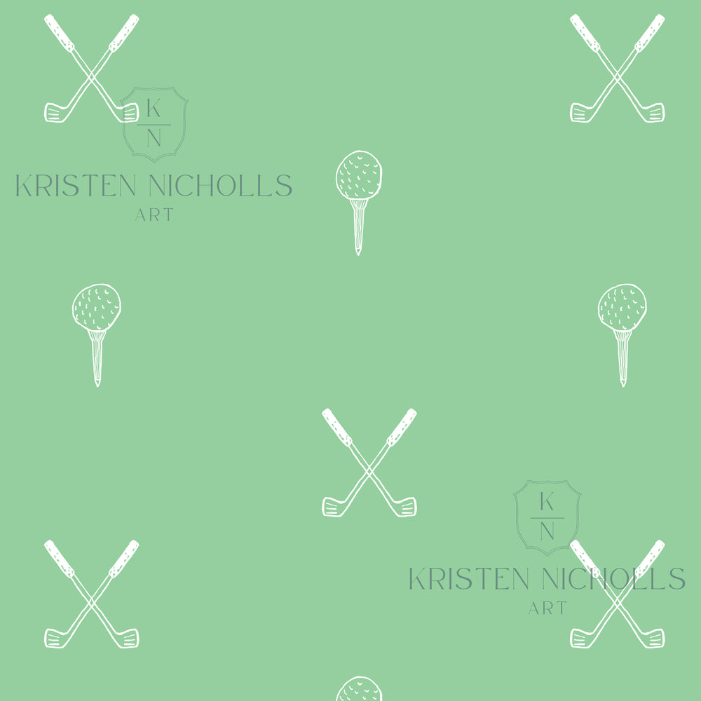 Watercolor Golf Patterns for Kids' Products & Homeware – Kristen ...